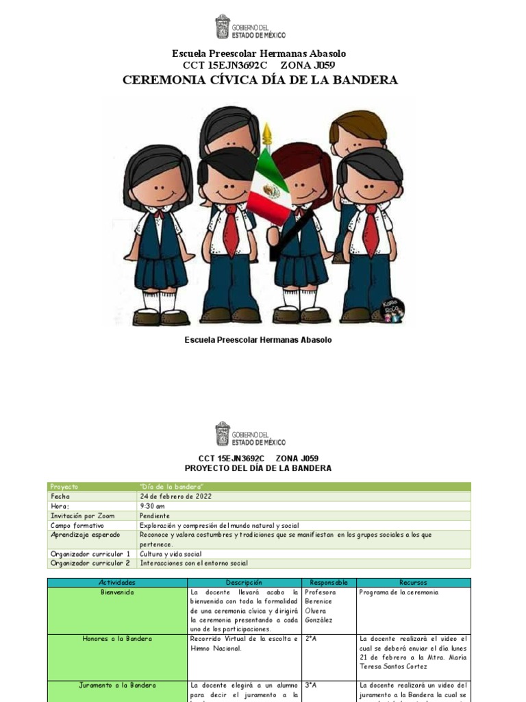 Proyecto de La Bandera | PDF | Maestros | Educación de la primera infancia