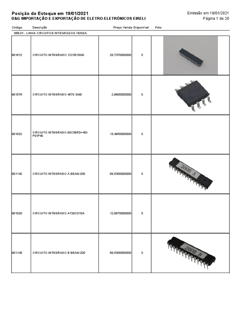 Tabela Ci, Transistor, Capacitor e Resistores Com Fotos | PDF | Design ...