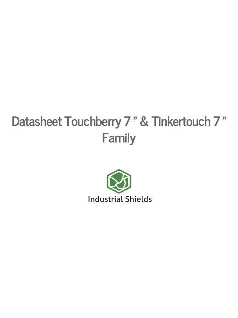 DATASHEET TOUCHBERRY 7 and TINKER TOUCH 7 | PDF | Power Supply | Personal Computers
