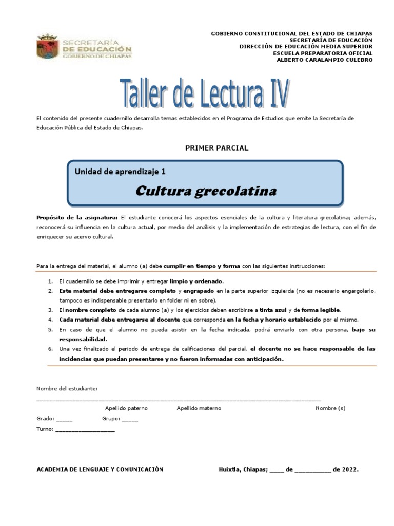 Cuadernillo 1. TL4. Lit. Grecolatina | PDF | Prometeo | Helena de Troya