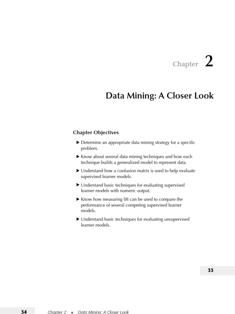 CH02 Data Mining A Closer Look | PDF | Artificial Neural Network | Statistical Classification