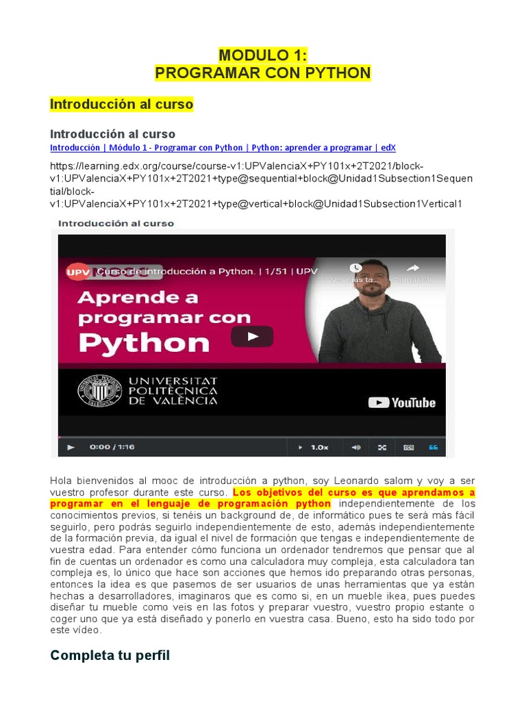 PYTHON-Aprende A Programar | PDF | Archivo de computadora | Python ...