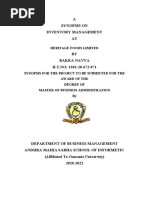 A Project Report On Inventory Management | PDF | Inventory | Perfume