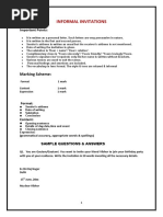 Class 12 Formal Invitation Card Guide | PDF | Marriage | Social ...