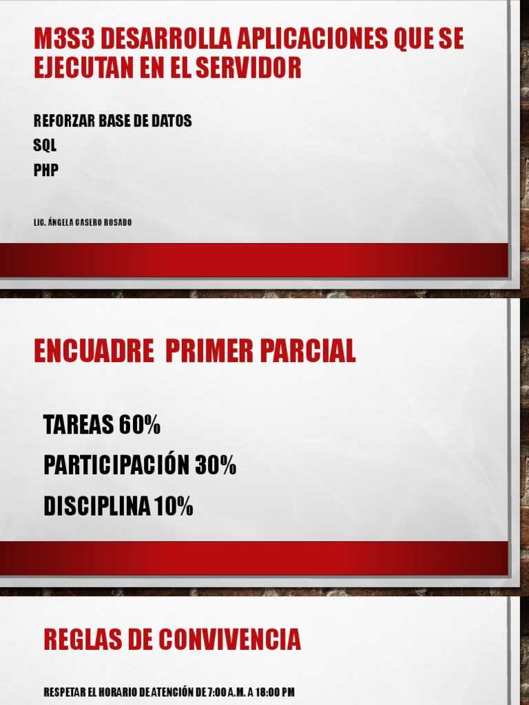 M3S3 Desarrolla Aplicaciones Que Se Ejecutan en El Servidor: Reforzar ...