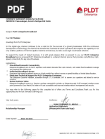 Application Form Sample PLDT | PDF | Privacy | Information Privacy