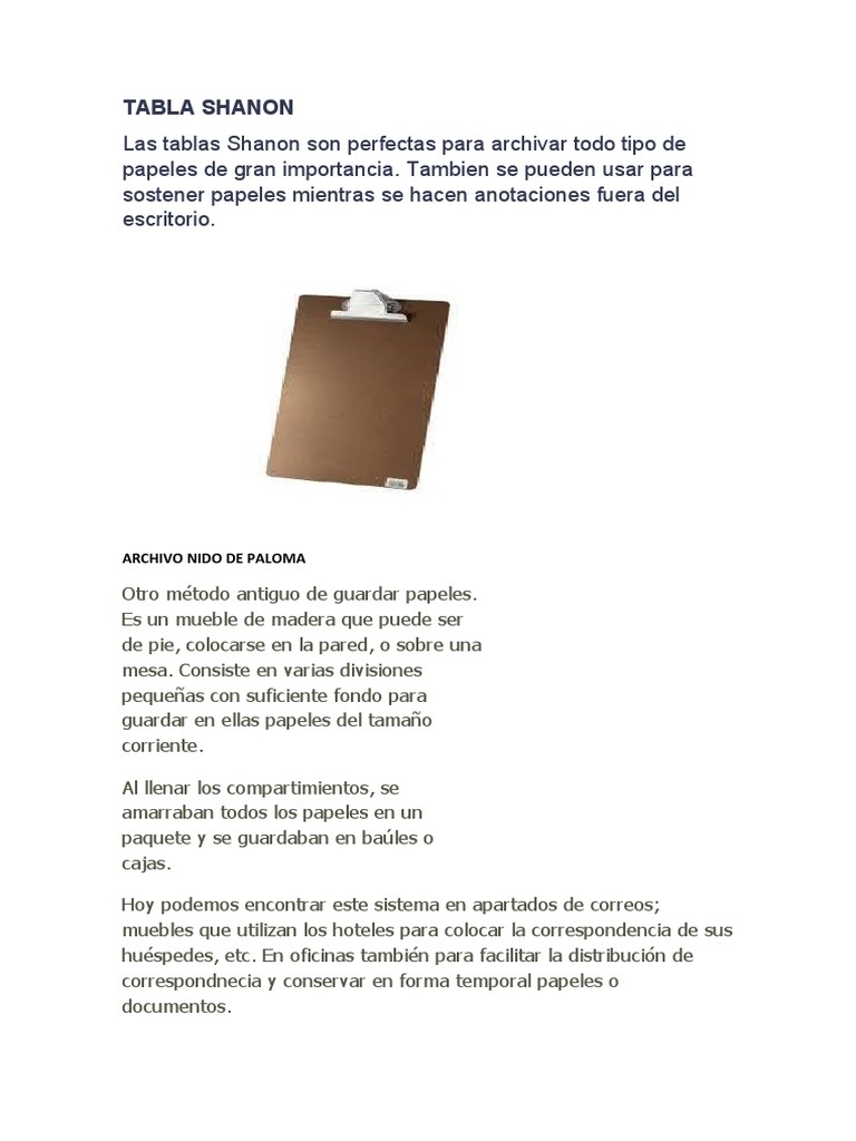 Uso y ventajas de la tabla Shanon | PDF
