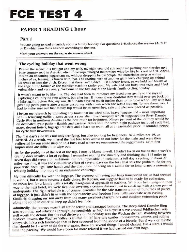 Testbuilder T4 Reading | PDF