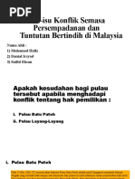 Isu-Isu Konflik Semasa Persempadanan Dan Tuntutan Bertindih Di Malaysia | PDF