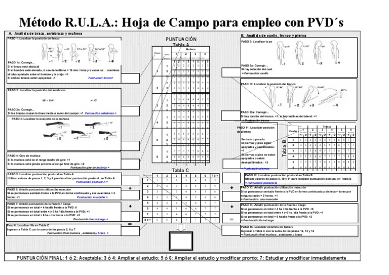 Hoja de Campo RULA | PDF