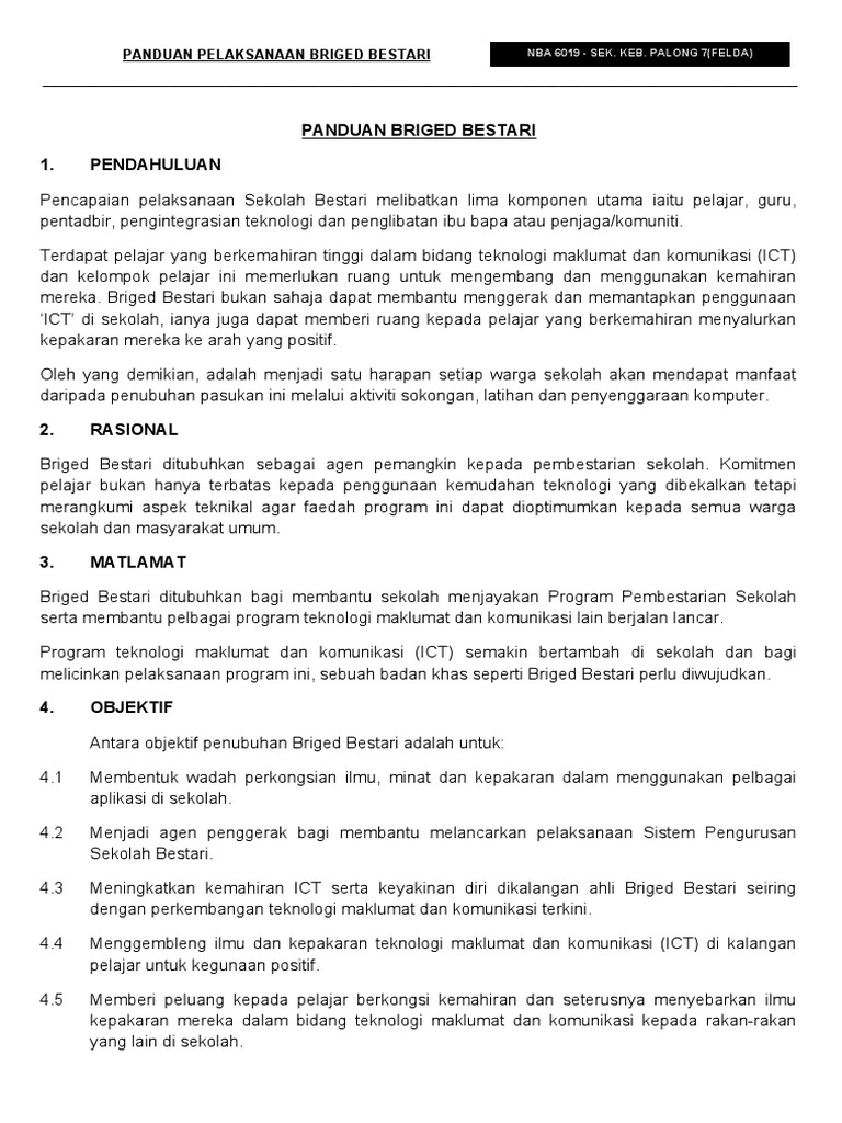 Panduan Briged Bestari | PDF