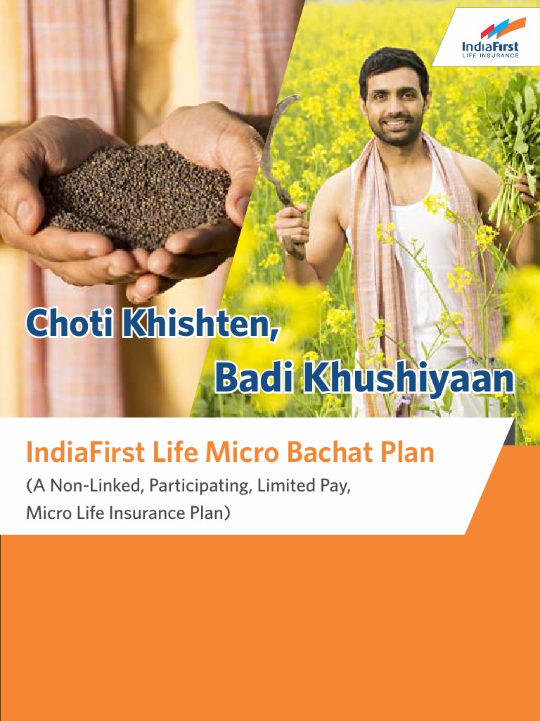 IndiaFirst Life Micro Bachat Plan Brochure | PDF | Insurance | Interest