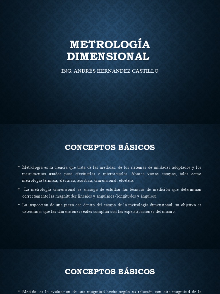 Metrología Dimensional | PDF | Sistema Internacional de Unidades | Medición