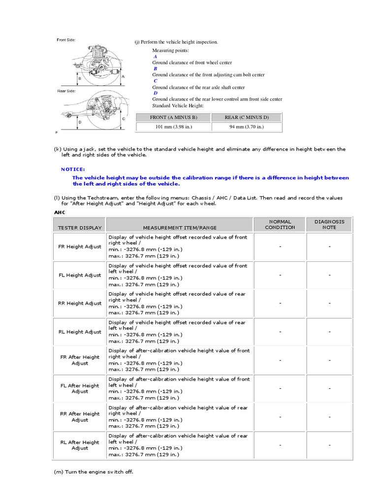 Document Provides Instructions and Standards for Performing a Vehicle ...