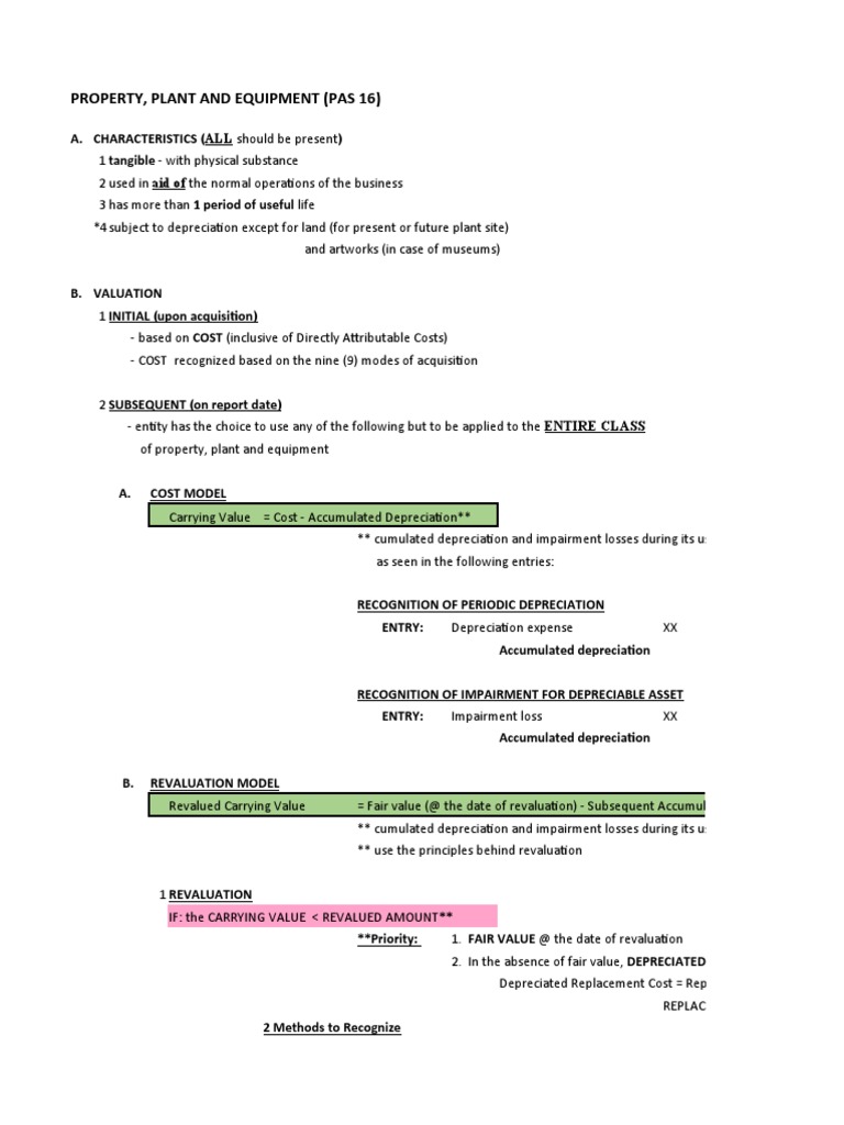 PPE Lecture Notes | Download Free PDF | Depreciation | Book Value