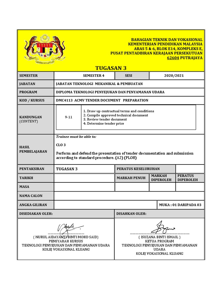 TENDER DOCUMENTATION | PDF