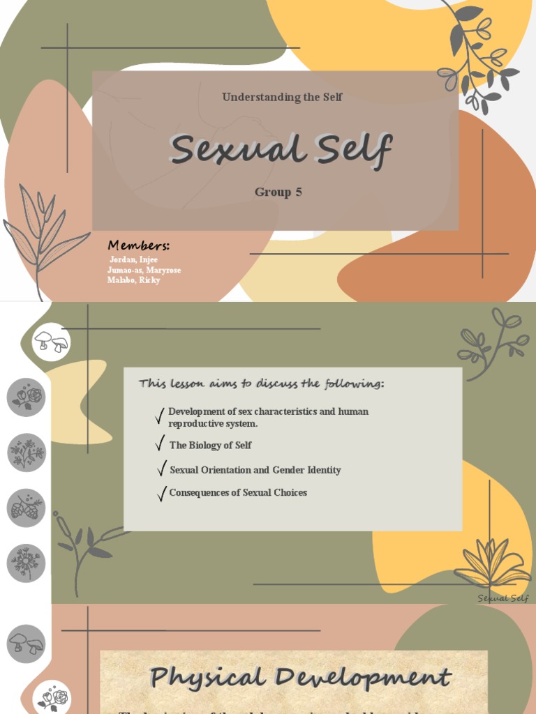 The Sexual Self Understanding The Self Group 5 | Download Free PDF | Reproductive System ...
