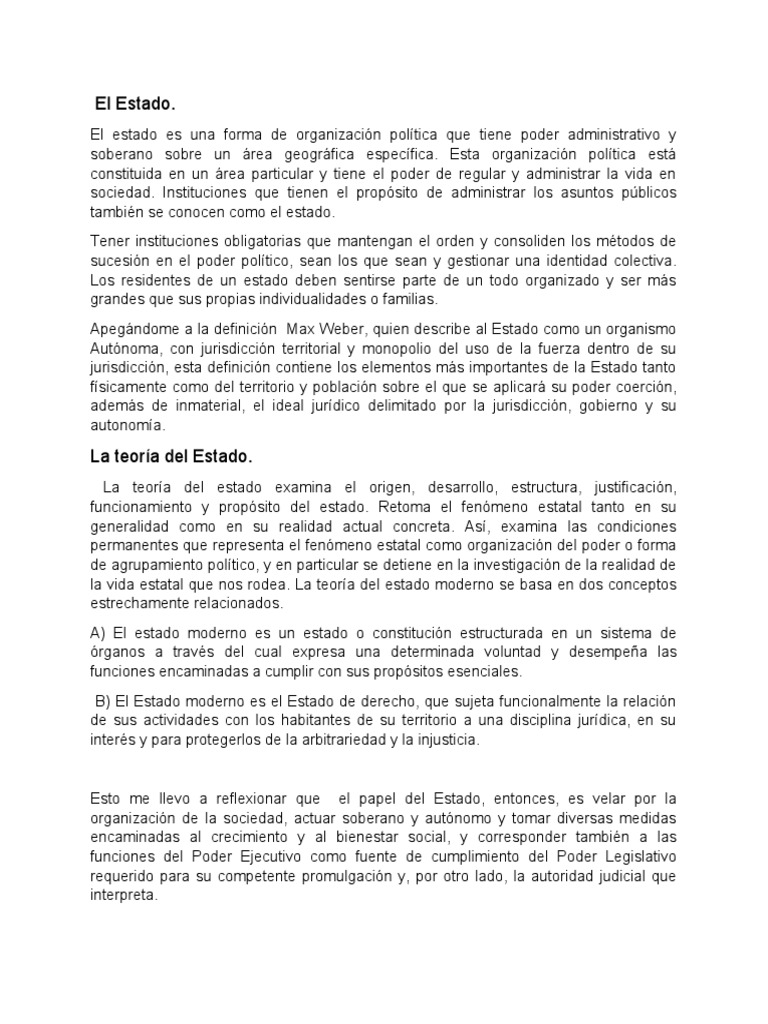 El Estado en Derecho | PDF | Estado (política) | Jurisdicción
