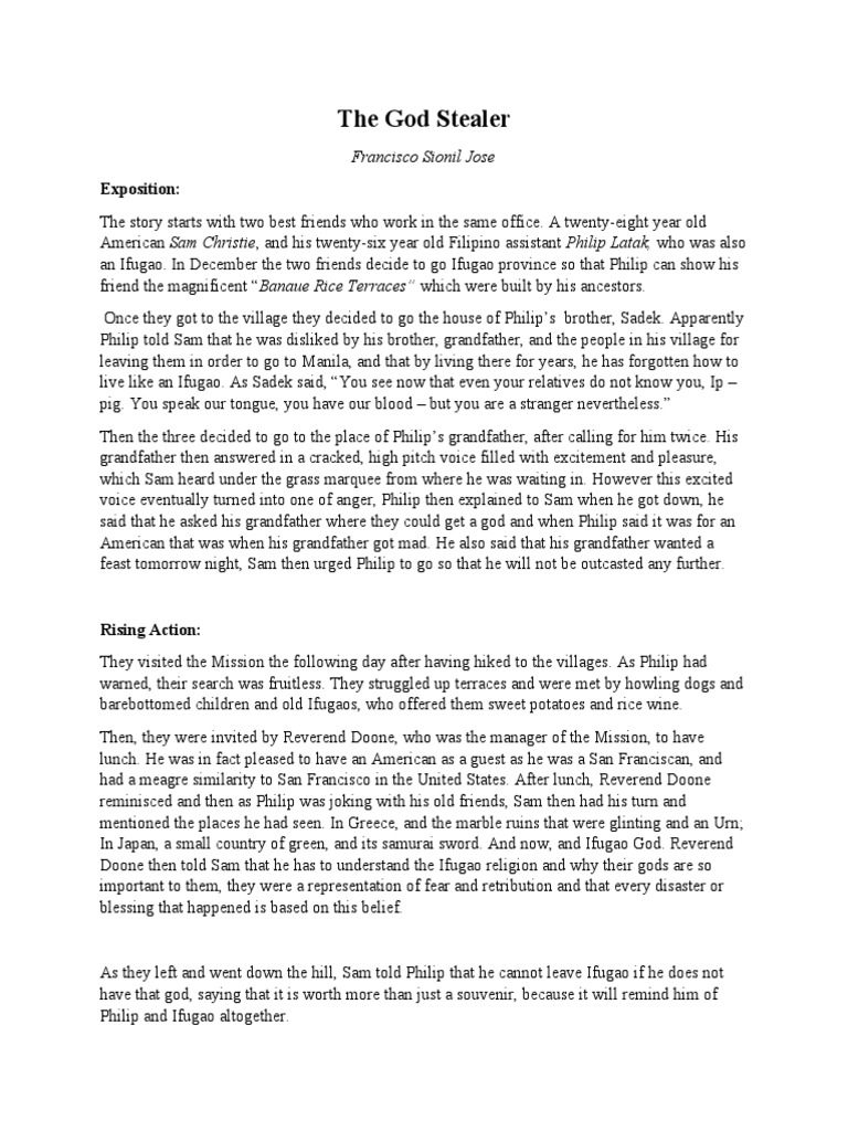 The God Stealer - Freytag Pyramid | PDF