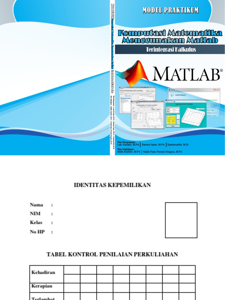 Modul Komputasi Matematika Menggunakan Matlab | PDF