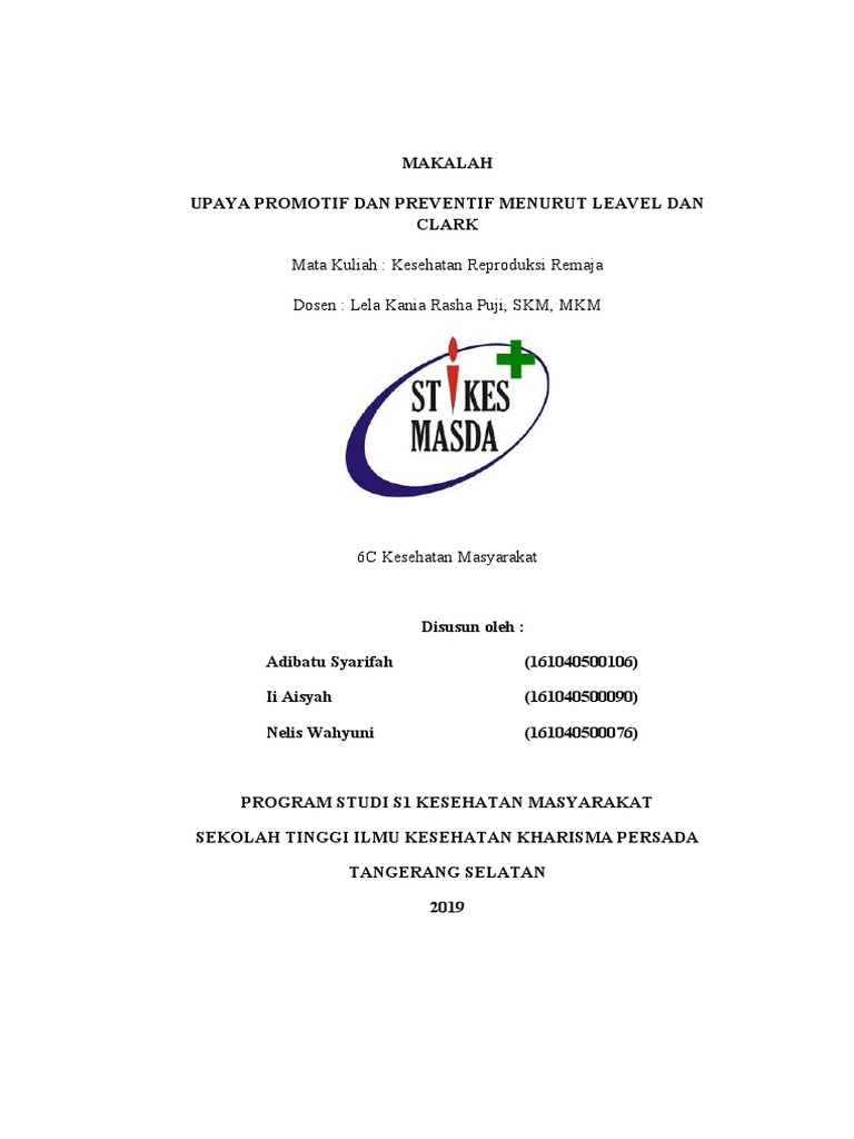 Upaya Promotif dan Preventif Kesehatan | PDF