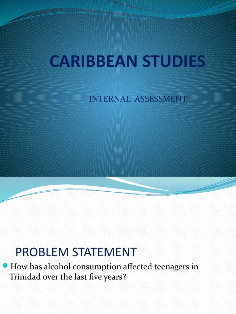 Caribbean Studies Ia Sample | PDF | Adolescence | Alcoholism