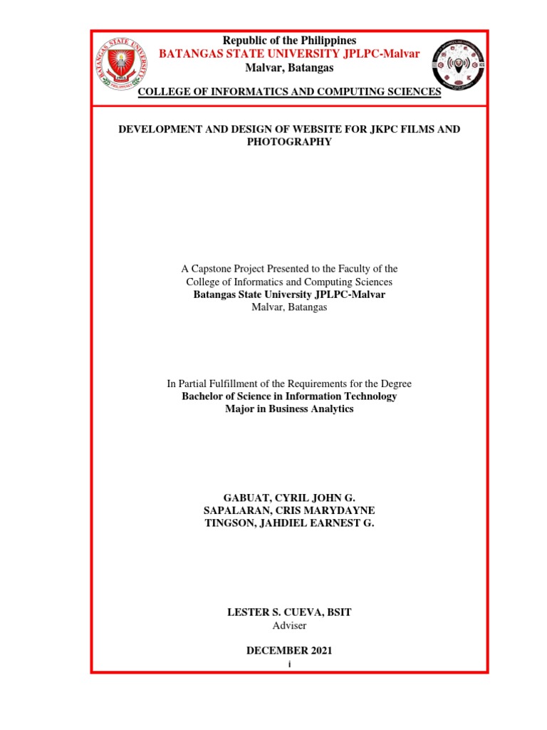 Development and Design of Website For JKPC Films and Photography ...