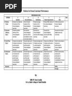 Rubrics in Folk Dance | PDF