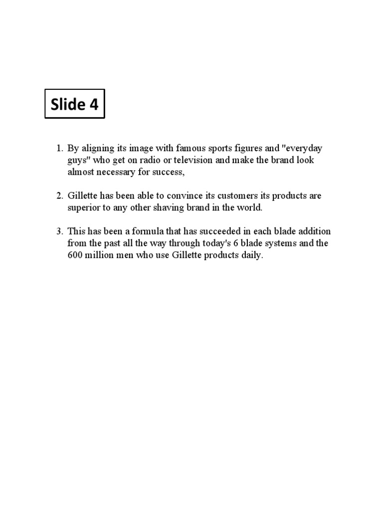 Gillete Case Study Powerpoint Guide | PDF | Business | Home & Garden