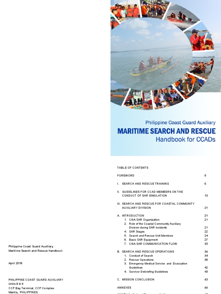 PCGA MARSAR Handbook - Web Version | PDF | Search And Rescue | Emergency