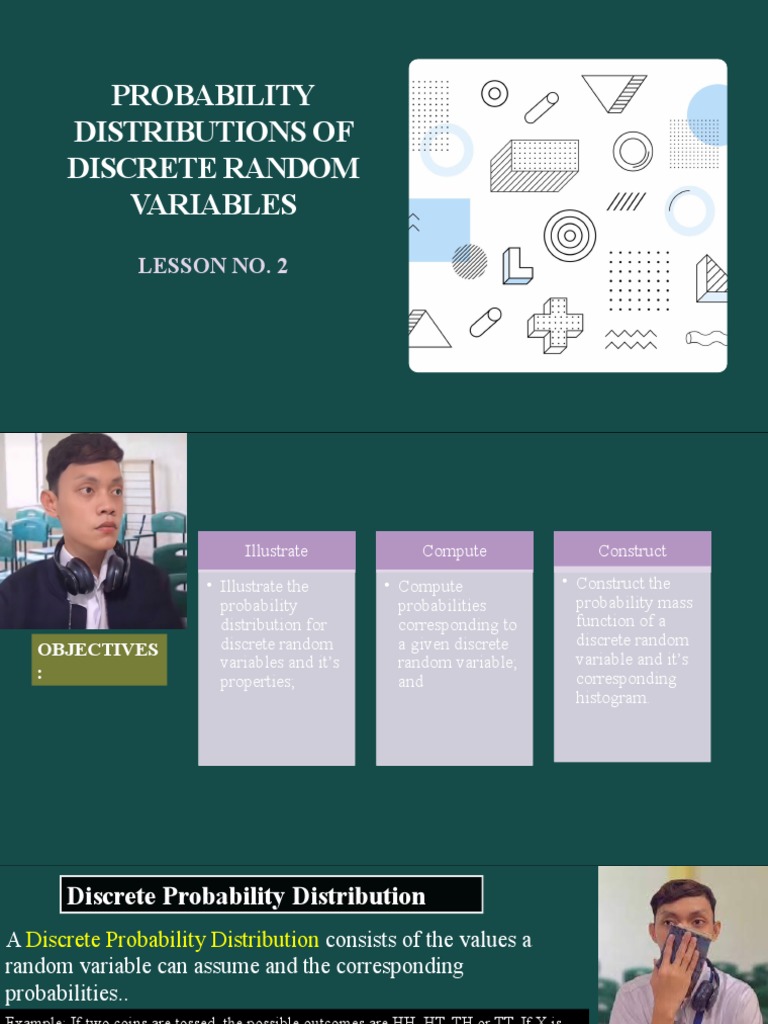 Probability Distributions of Discrete Random Variables Lesson | PDF | Probability Distribution ...