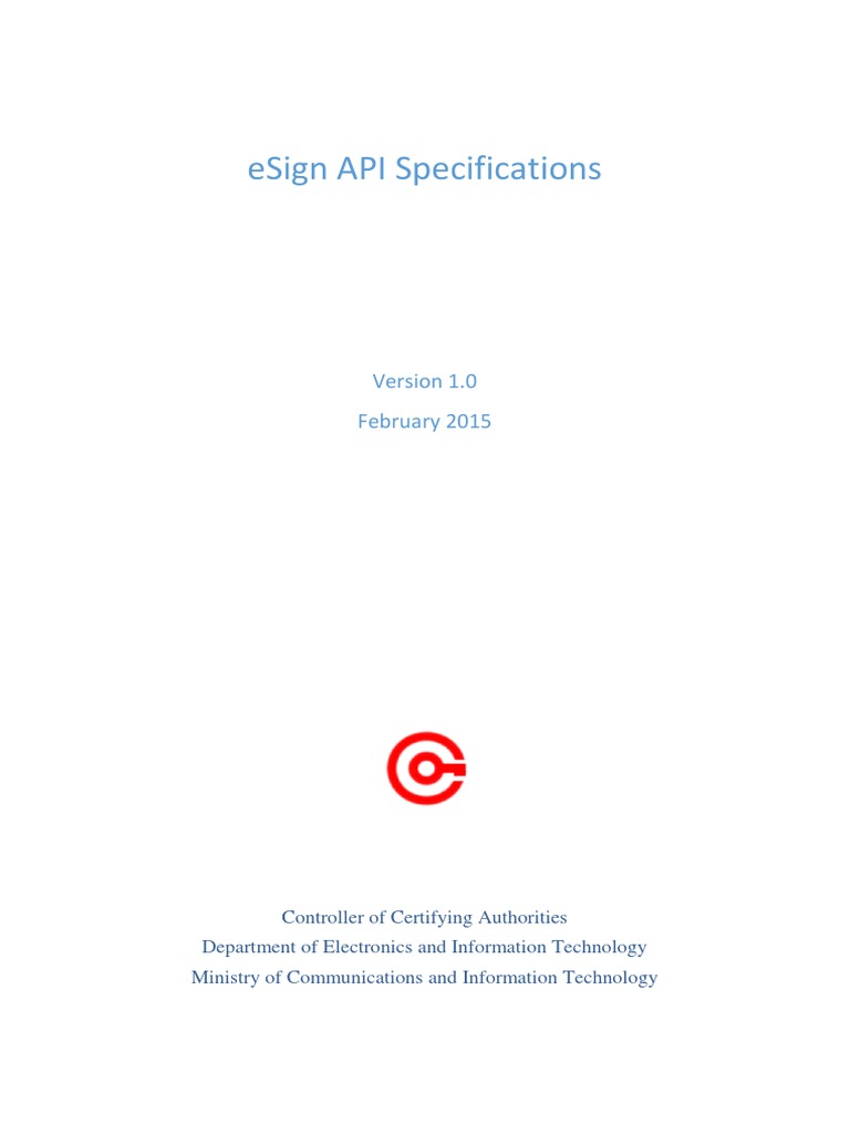 Esign API Specifications | PDF | Xml | Public Key Certificate