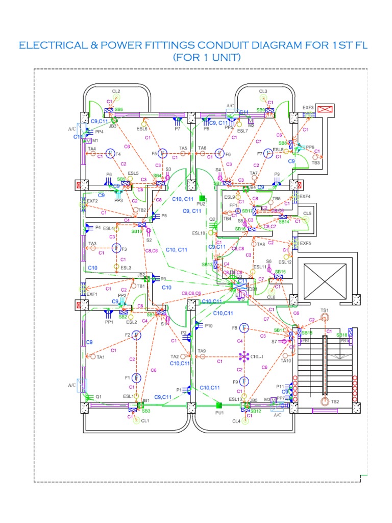 5.electrical & Power Fittings Conduit Layout | PDF
