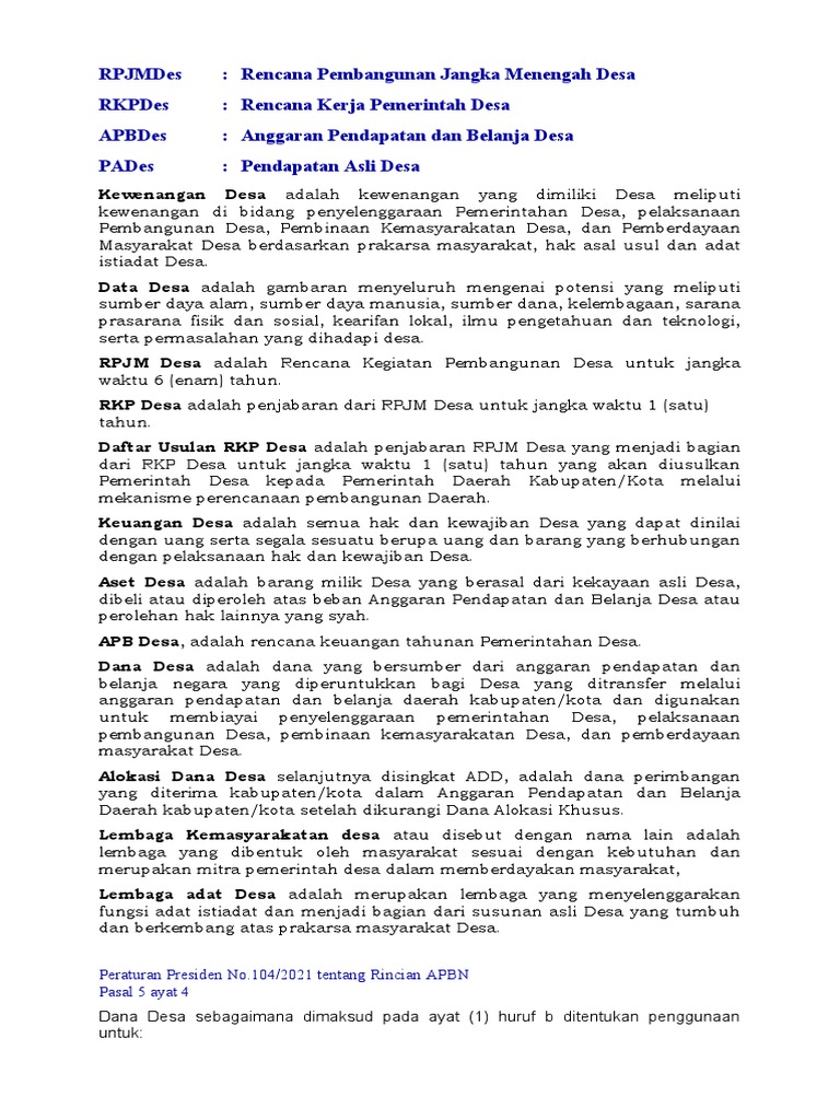 Teori RPJMDes | PDF | Politik