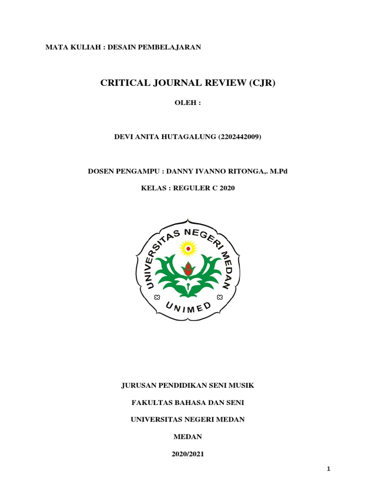 CJR Desain Pembelajaran | PDF