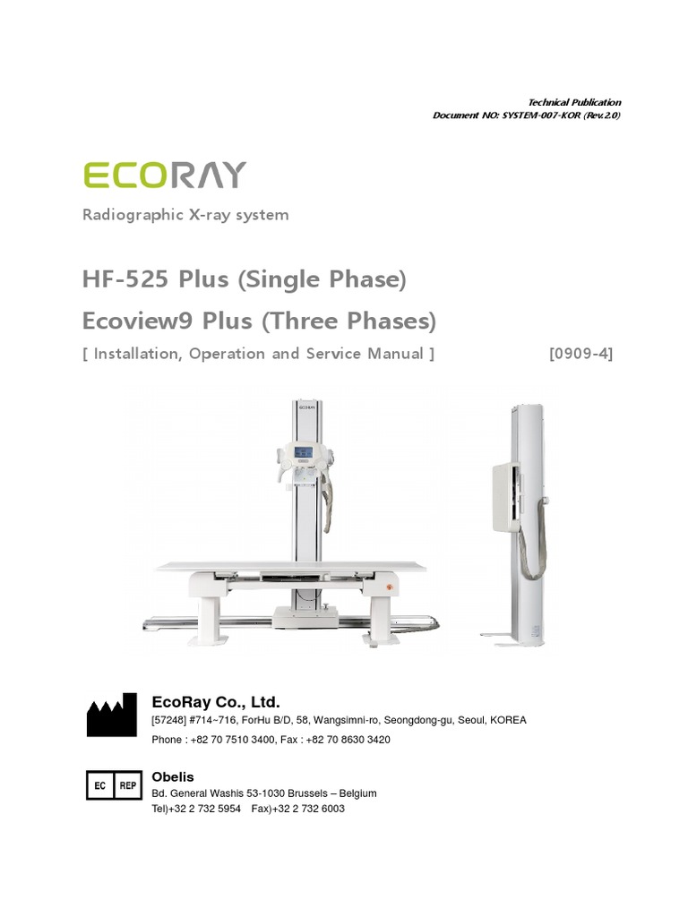 HF-525 Plus X-ray System Manual | PDF | Electromagnetic Compatibility ...