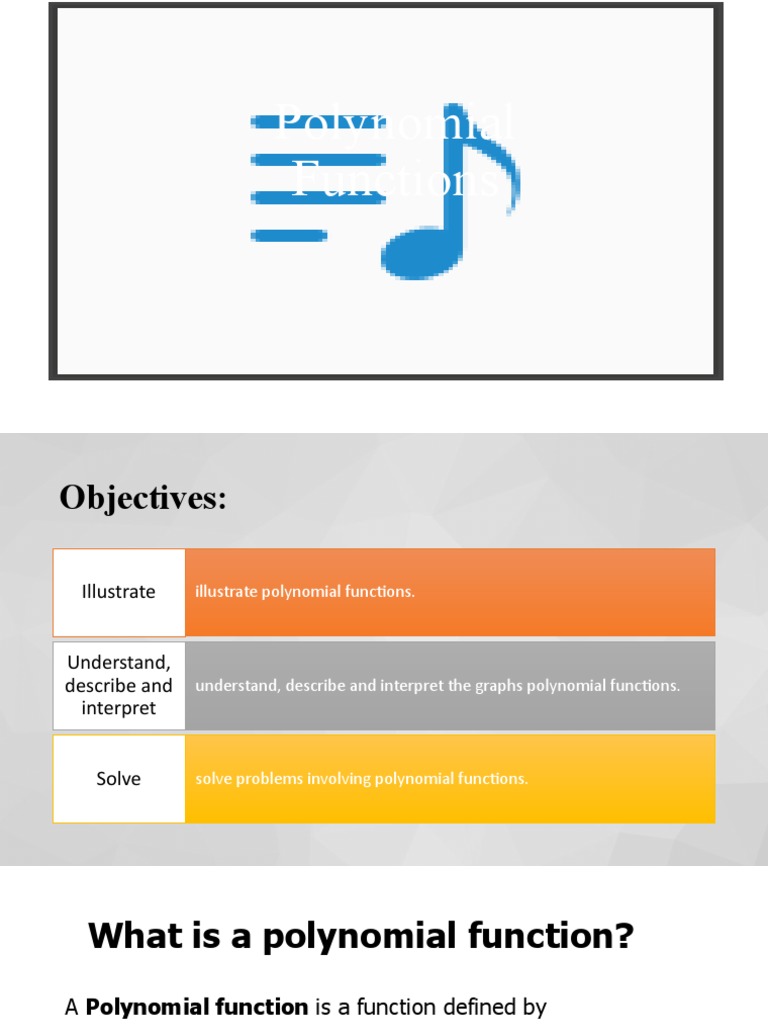 Graphing Polynomial Functions | PDF | Polynomial | Zero Of A Function