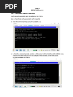 8.6.5 Packet Tracer - Configure IP ACLs To Mitigate Attacks - ILM | PDF | Router (Computing ...