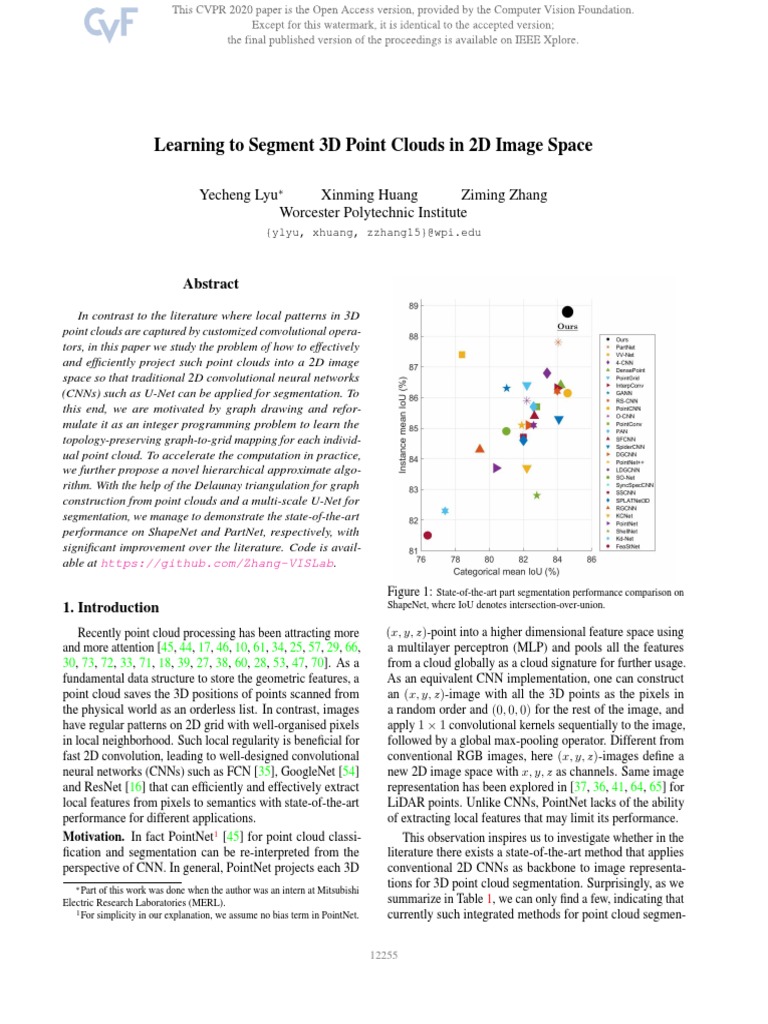 Lyu Learning To Segment 3D Point Clouds in 2D Image Space CVPR 2020 Paper | PDF | Image ...