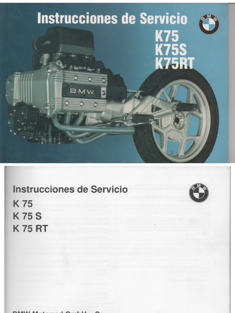 Manual de Motos BMW k75 RT (ES) | PDF