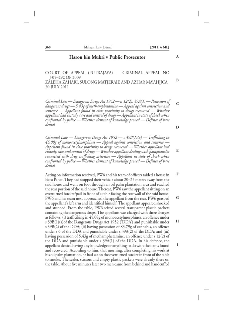 Haron Bin Mukri V Public Prosecutor | PDF | Trials | Prosecutor