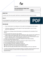 Restaurant SOP Template Guide | PDF | Foods | Restaurants