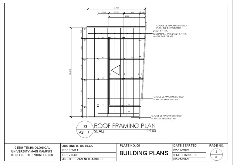 Roof Framing Plan | PDF