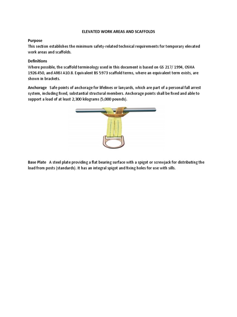 Scaffold Safety and Access Requirements | PDF | Scaffolding | Equipment