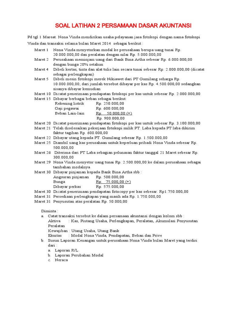 Soal Latihan 2 - Pda | PDF