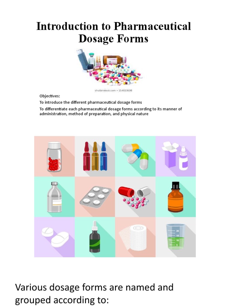 1 Introduction To Pharmaceutical Dosage Forms Part | PDF | Tablet ...