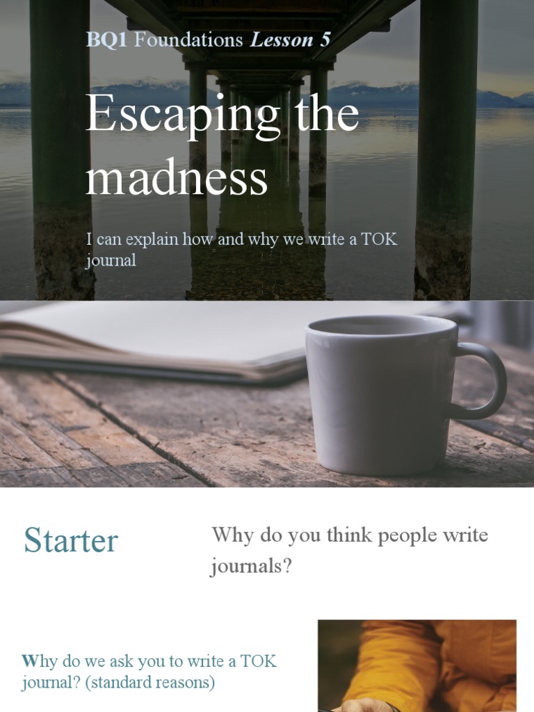 TOK Journals: Reflective Writing Guide | PDF | Essays | Knowledge