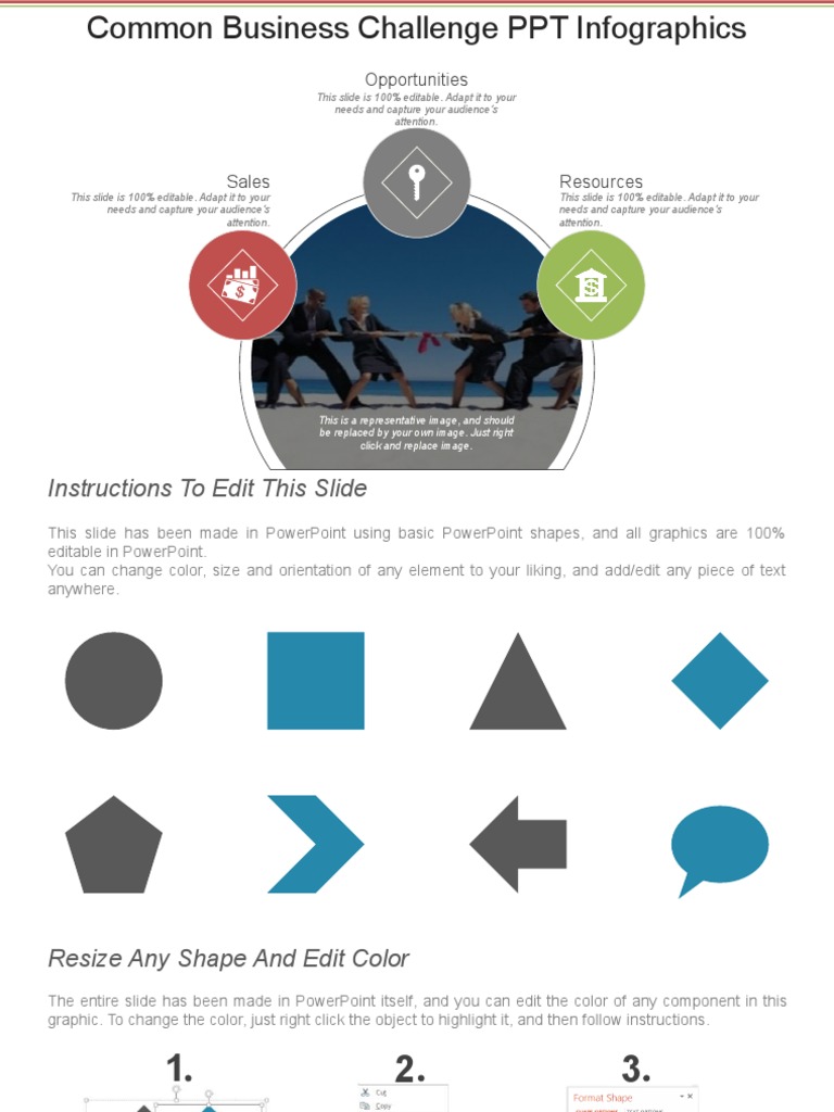 Common Business Challenge PPT Infographics WD | PDF | Icon (Computing ...