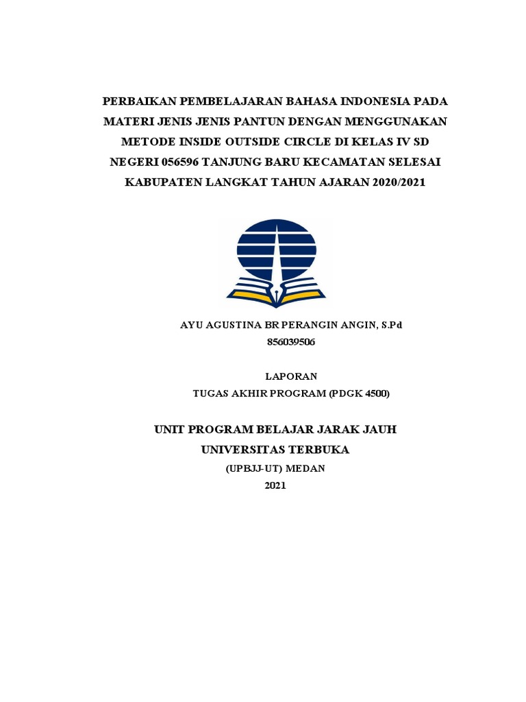 Laporan PKP - Ayu Agustina BR Perangin Angin - 856039506 | PDF