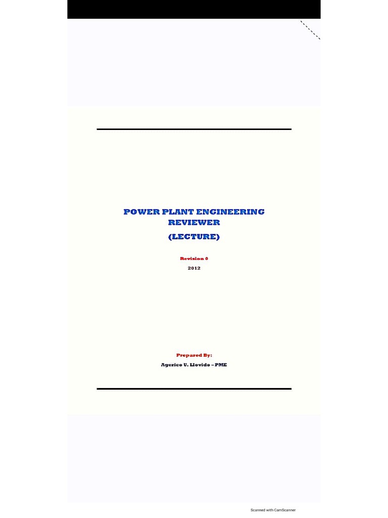 Power Plant Engineering Reviewer | PDF